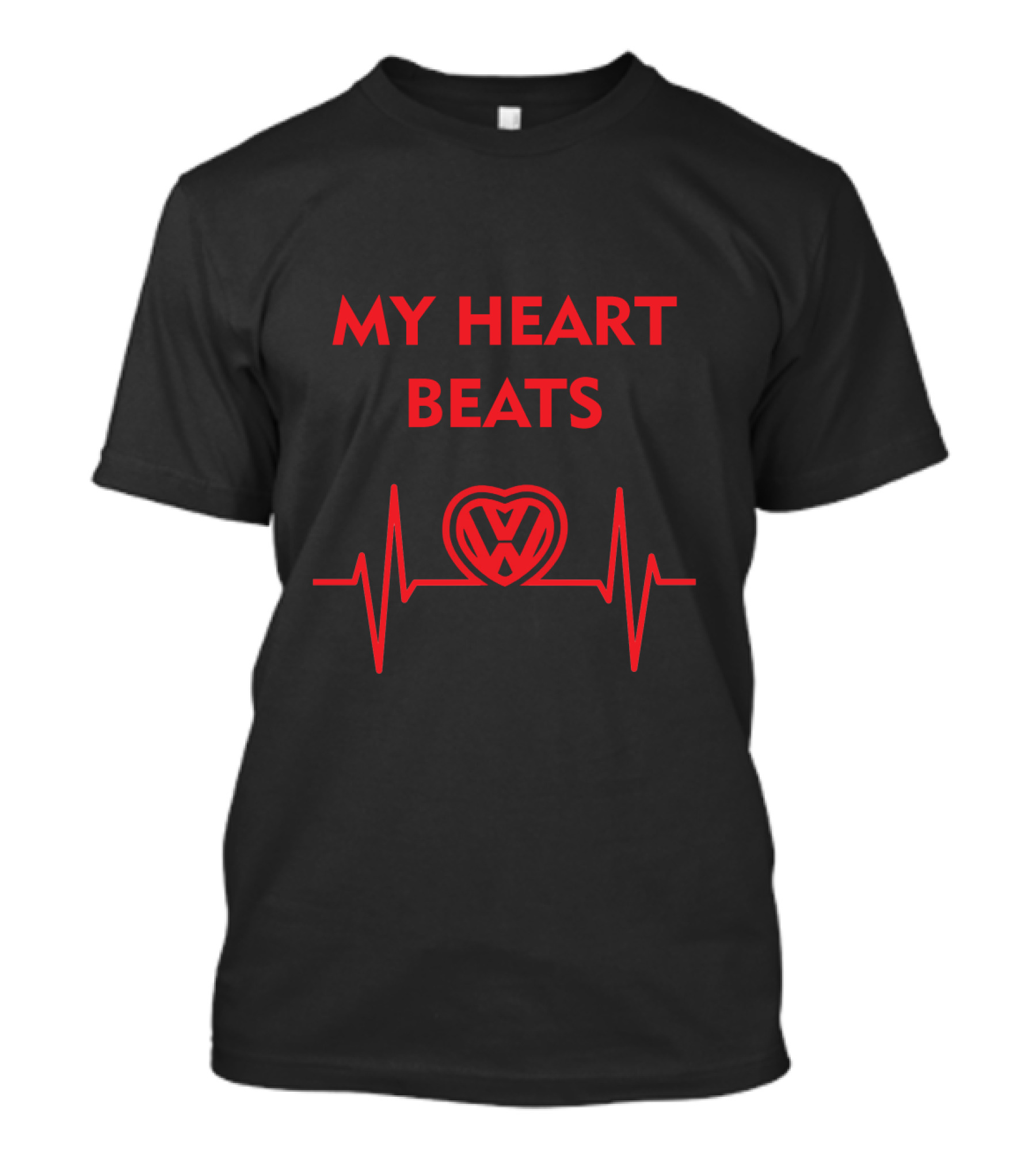 MY HEART BEATS VW Heartbeat T-Shirt
