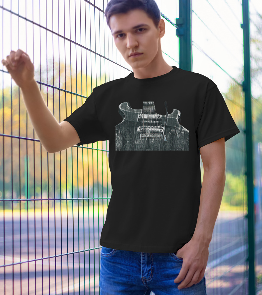 Electric Guitar Strings Rock Musician Instrument T-Shirt
