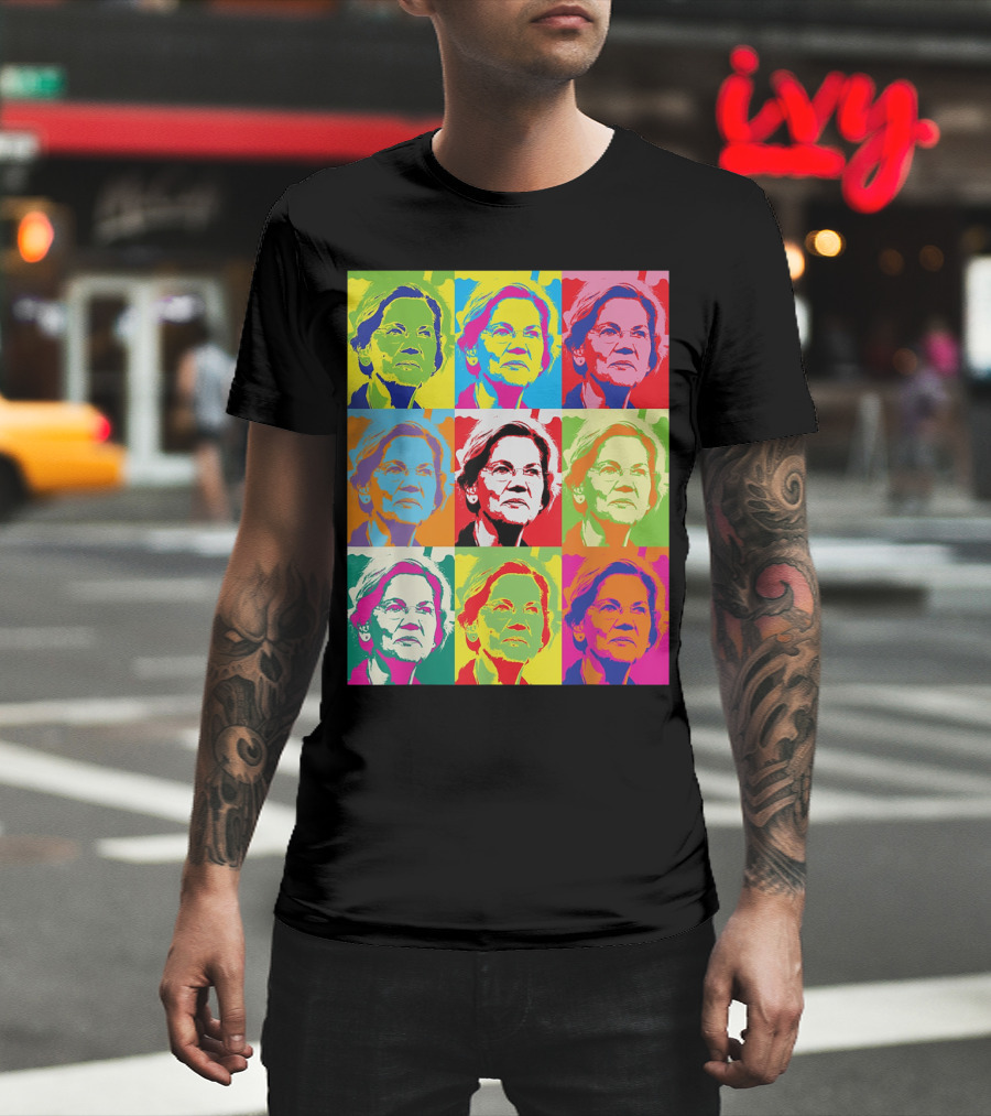 Elizabeth Warren Pop Art Superstar T-Shirt