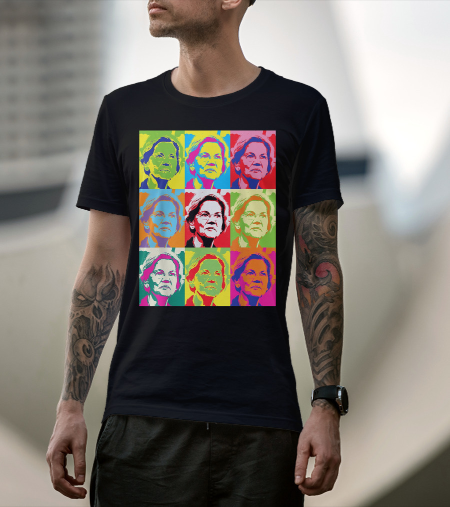 Elizabeth Warren Pop Art Superstar T-Shirt
