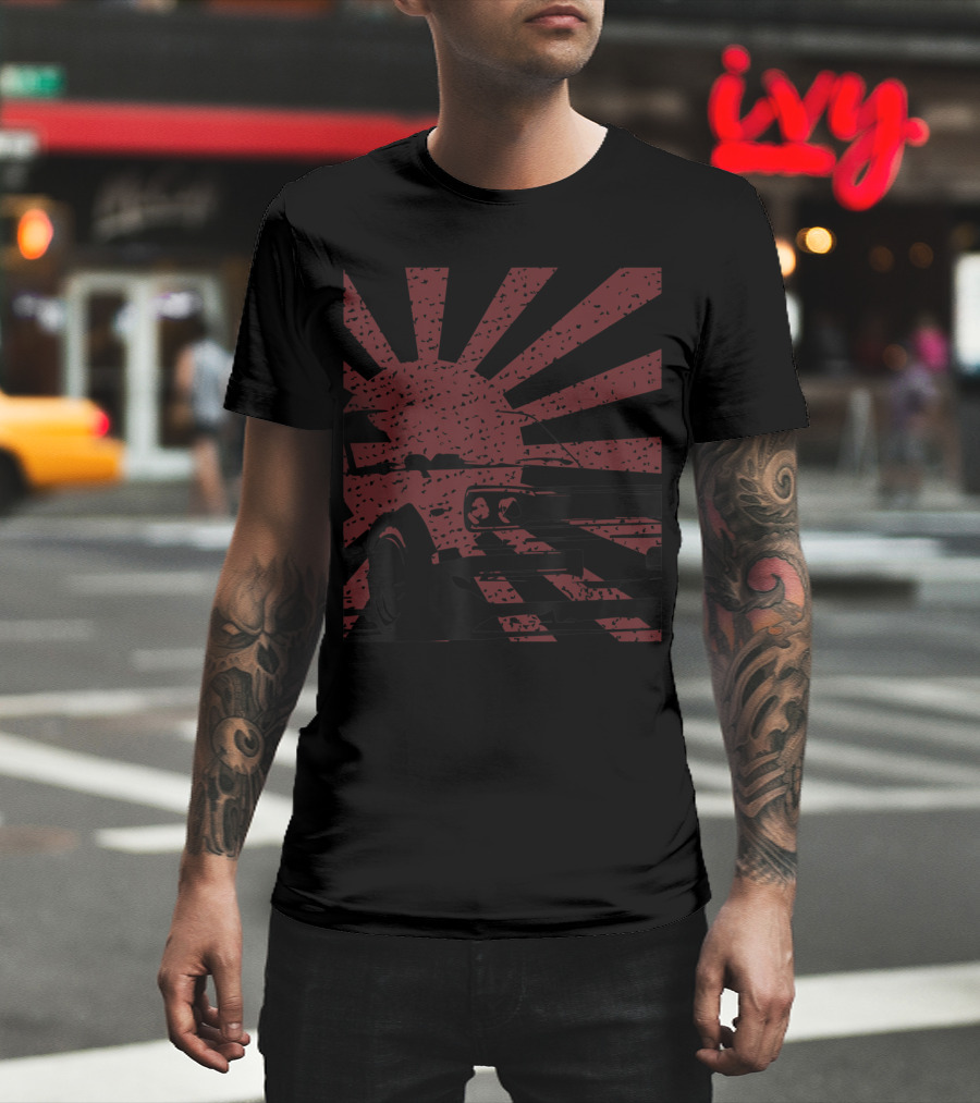 Hakosuka Classic JDM Racing Rising Sun Car T-Shirt