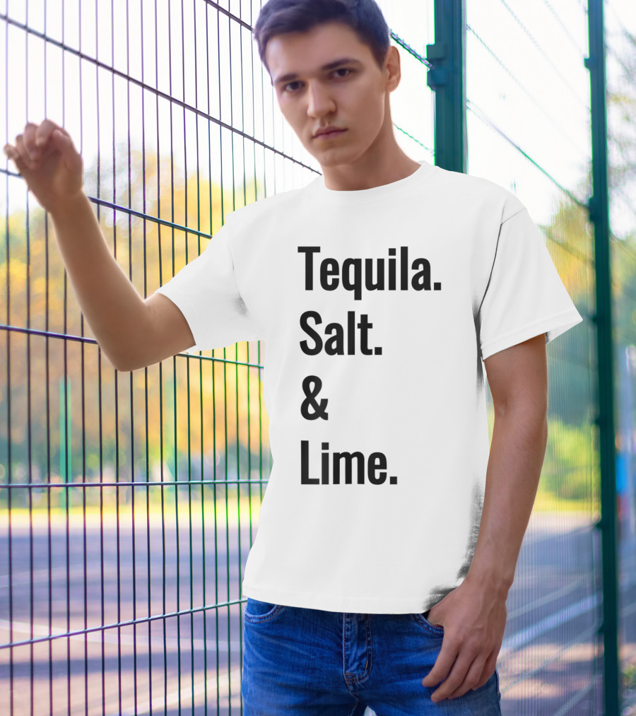 Tequila Salt And Lime Mexican Fiesta Outfit Drinker T-Shirt