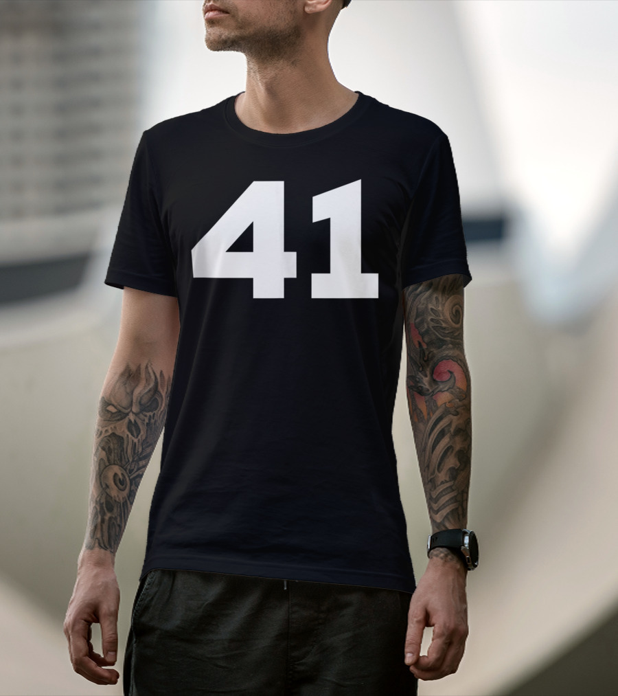 Number 41 Jersey Style Sport Team T-Shirt