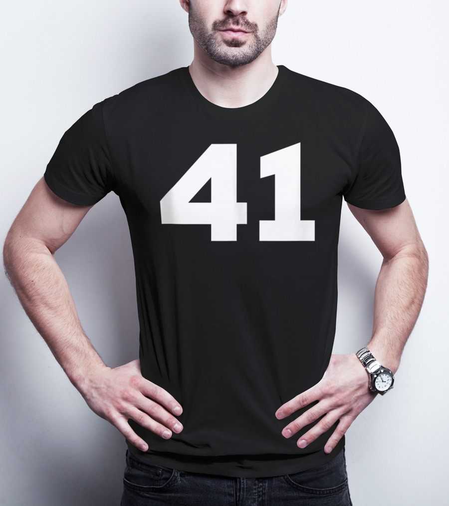 Number 41 Jersey Style Sport Team T-Shirt