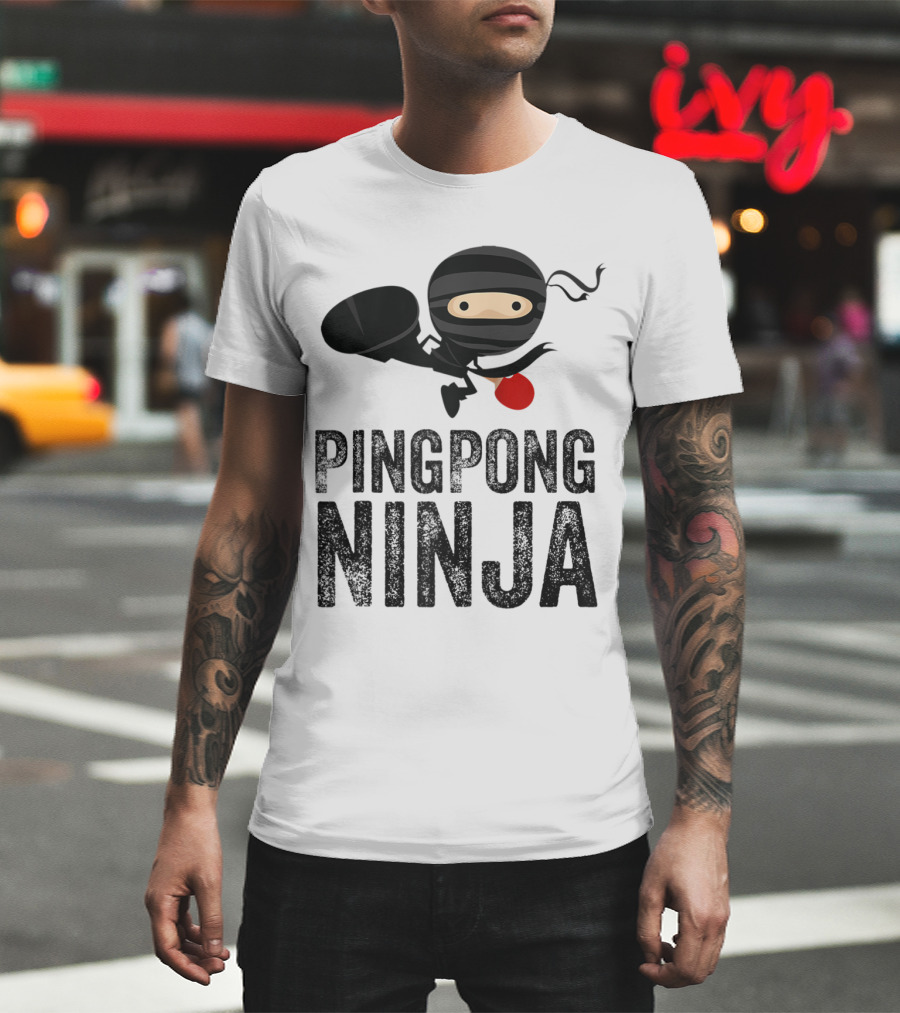 PING PONG NINJA TABLE TENNIS T-Shirt