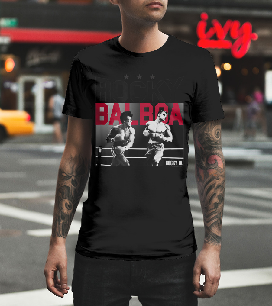 Rocky Balboa Rocky IV Classic Look Boxing Match 30181 T-Shirt