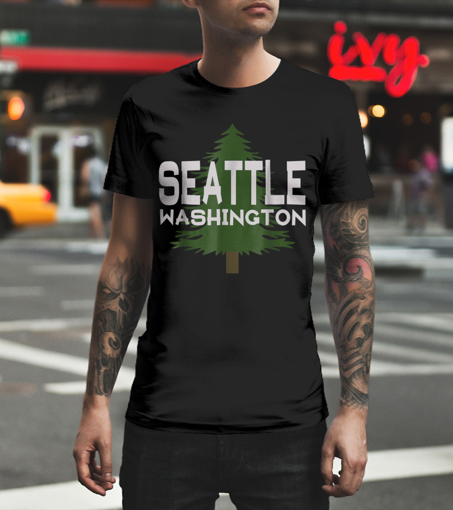 Seattle Washington Evergreen Tree Classic Wa T-Shirt