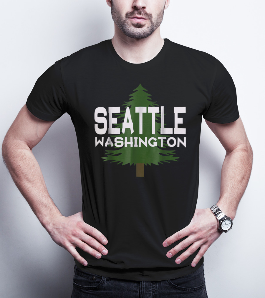Seattle Washington Evergreen Tree Classic Wa T-Shirt