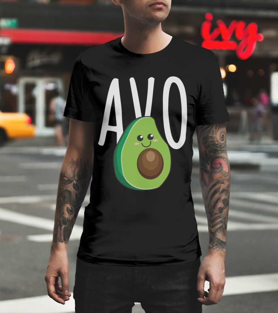 Avo Avocado Cute Vegan Couples Loves Matching T-Shirt