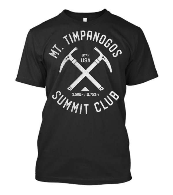 Mt. Timpanogos Summit Club Utah USA 3,582m 11,753ft T-Shirt