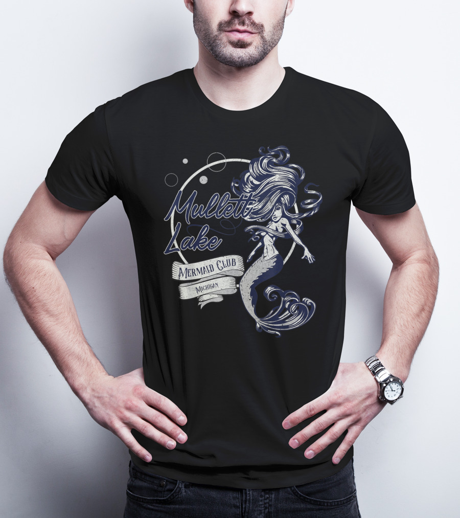 Mullett Lake Mermaid Club Michigan Oceanic Fantasy T-Shirt