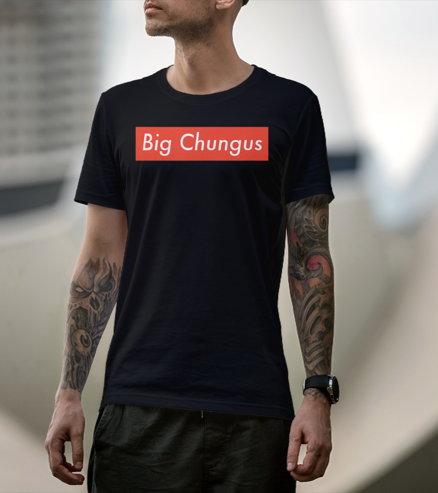 Big Chungus Meme Red Box T-Shirt