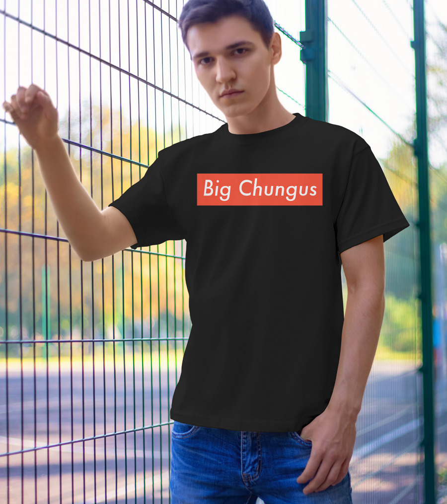 Big Chungus Meme Red Box T-Shirt