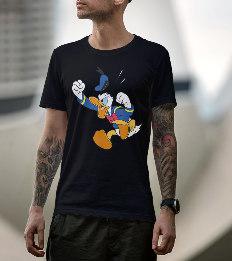 Disney Donald Duck Fit Of Anger Classic Character Pose T-Shirt