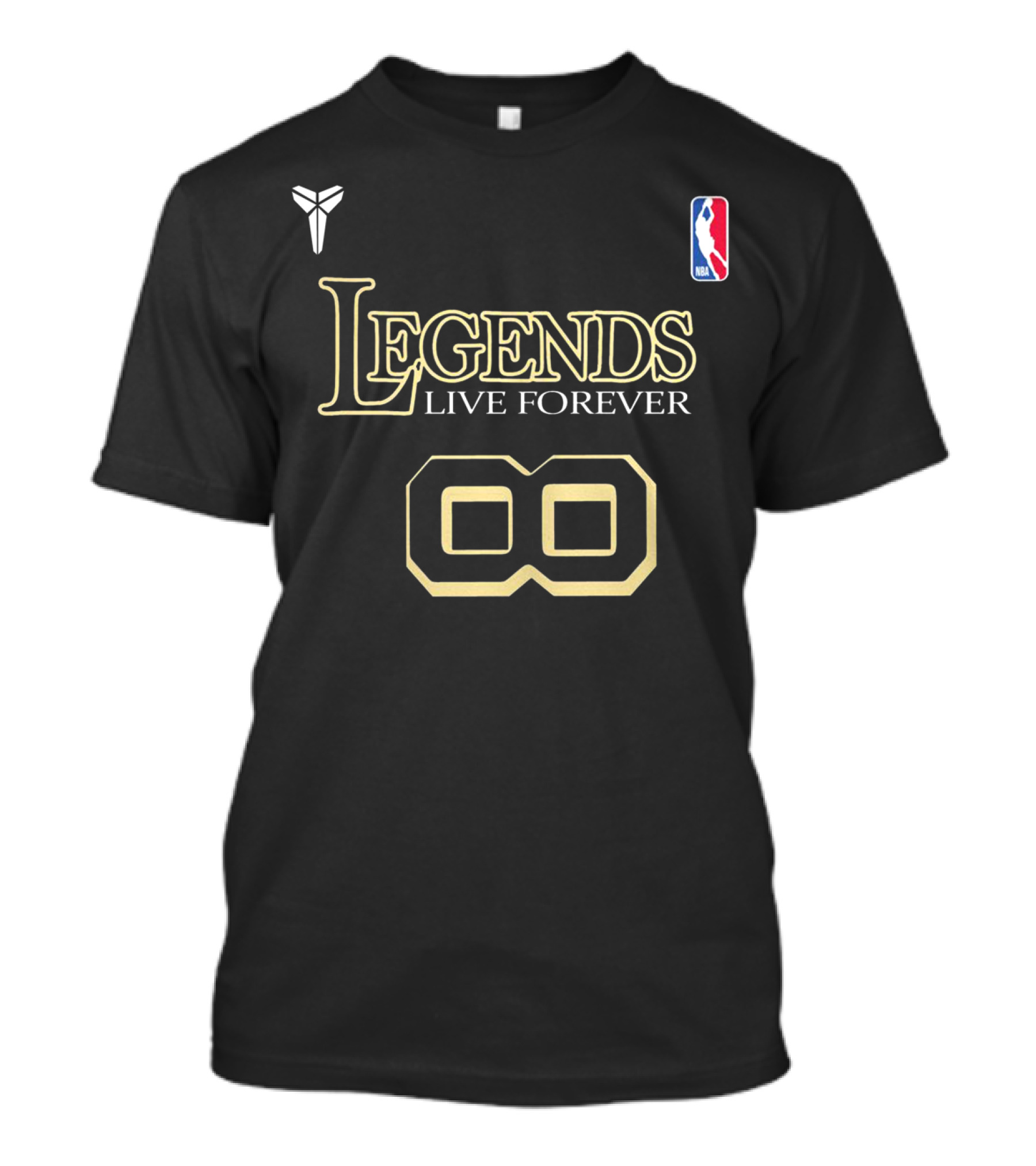 BRYANT LEGENDS LIVE FOREVER NBA 8 T-Shirt