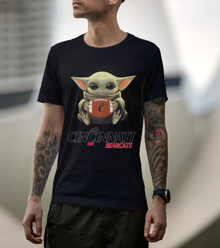 Cincinnati Bearcats Yoda Football Star Wars Fans T-Shirt