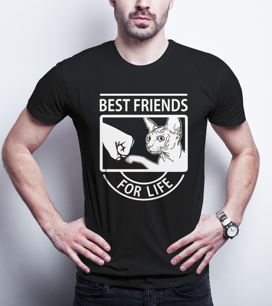 Best Friends For Life Fist Bump Cat T-Shirt