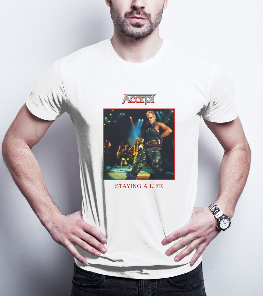 Accept Band Staying A Life Live Performance T-Shirt