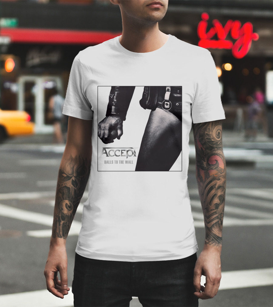 ACCEPT Balls To The Wall Classic Rock Album Cover Image T-Shirt