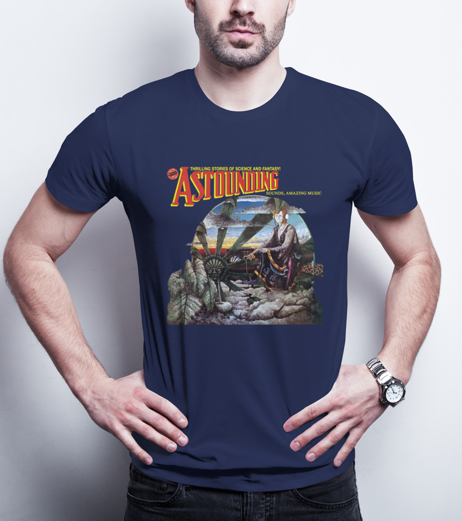 Thrilling Stories Of Science And Fantasy Astounding Sounds Amazing Music T-Shirt