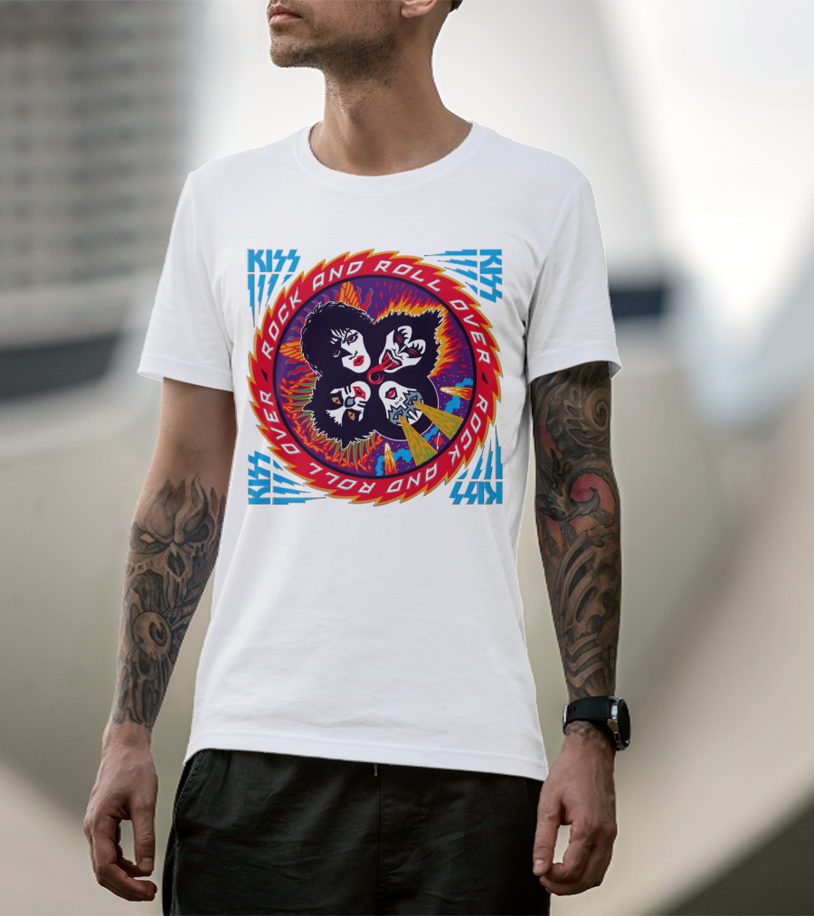 KISS Rock And Roll Over Vintage Album Cover T-Shirt