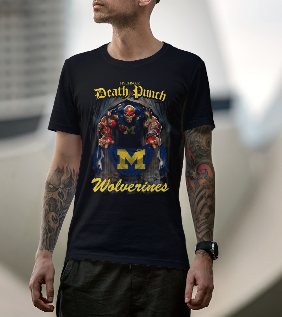 Five Finger Death Punch Michigan Wolverines T-Shirt
