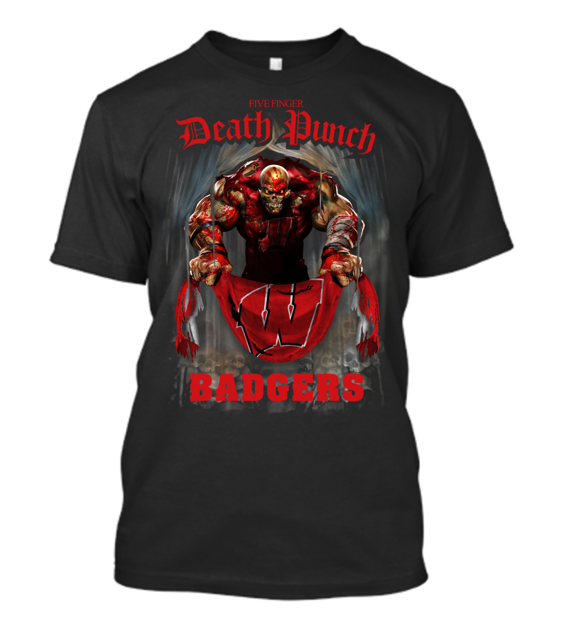 Five Finger Death Punch Wisconsin Badgers T-Shirt