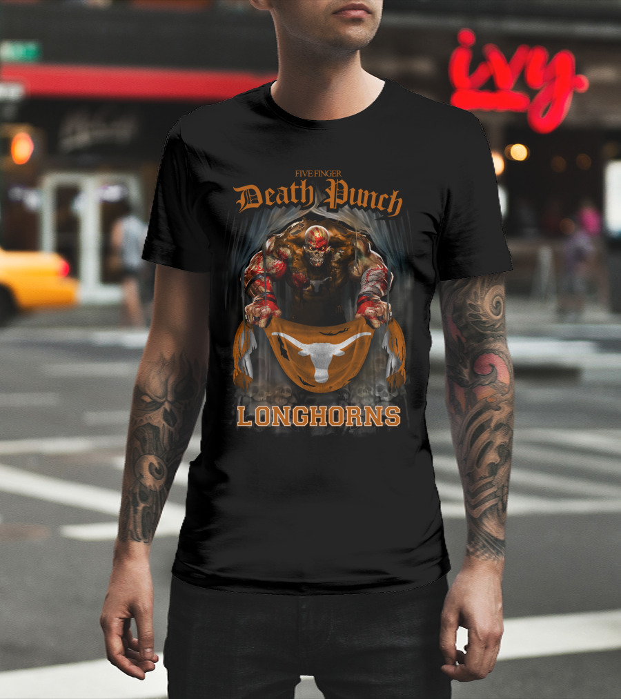Five Finger Death Punch Longhorns T-Shirt