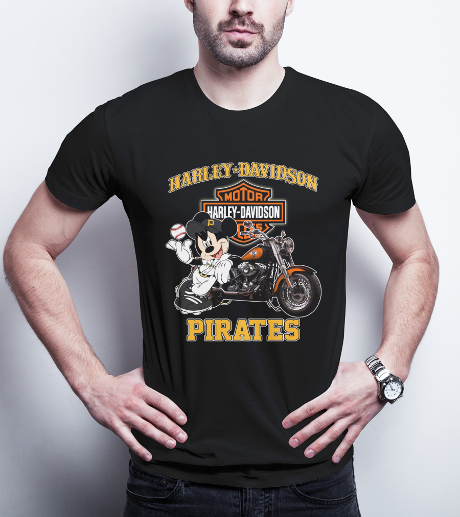 Harley Davidson Motor Cycles Pirates T-Shirt