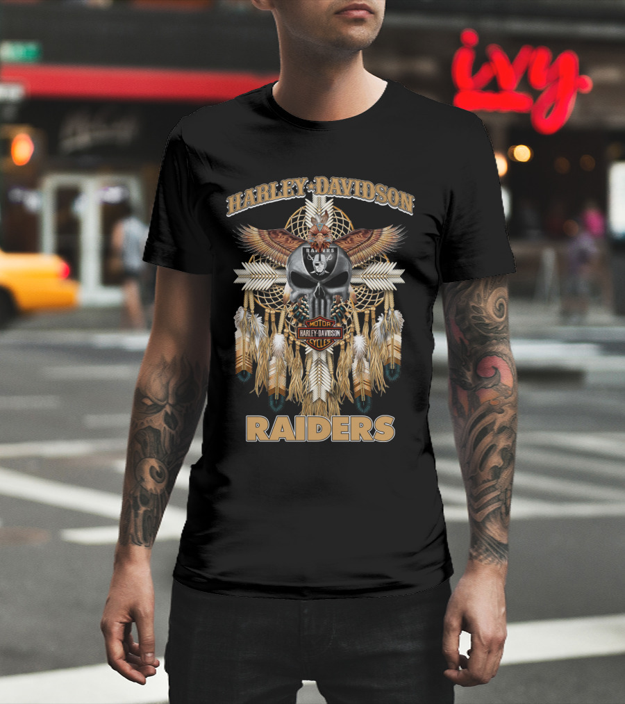 Harley Davidson Motor Cycles Raiders T-Shirt