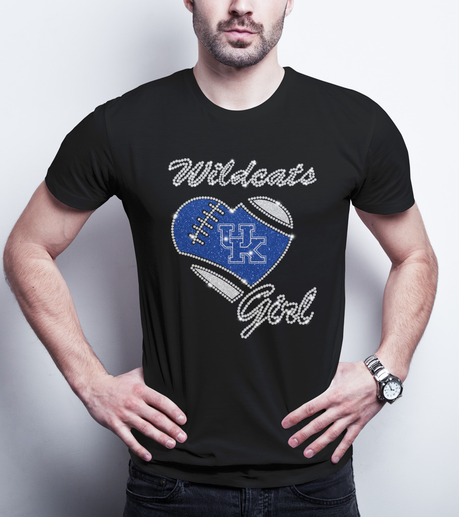 Wildcats Girl UK Football Heart T-Shirt