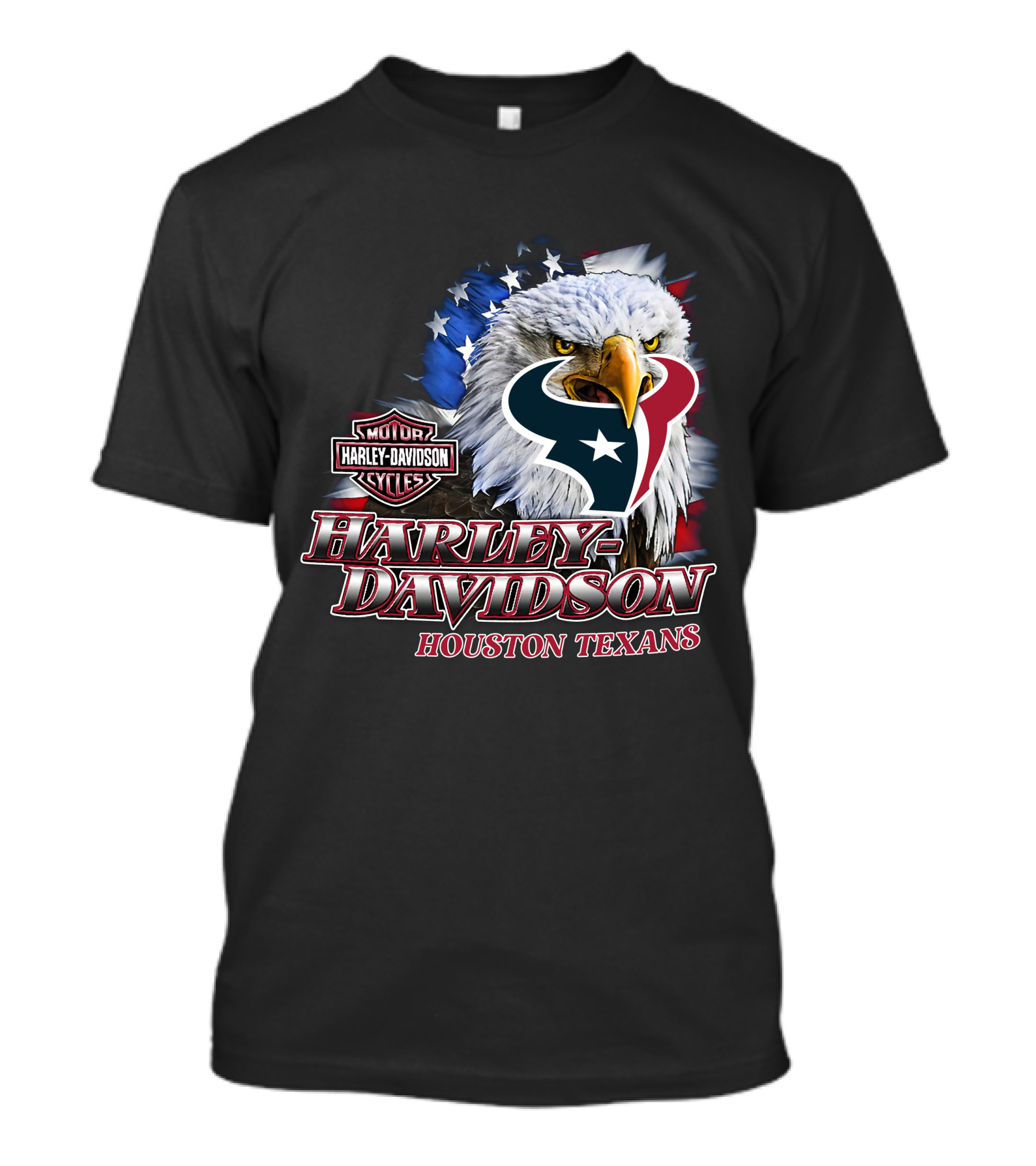 Houston Texans Harley Davidson Nfl Eagles T-Shirt