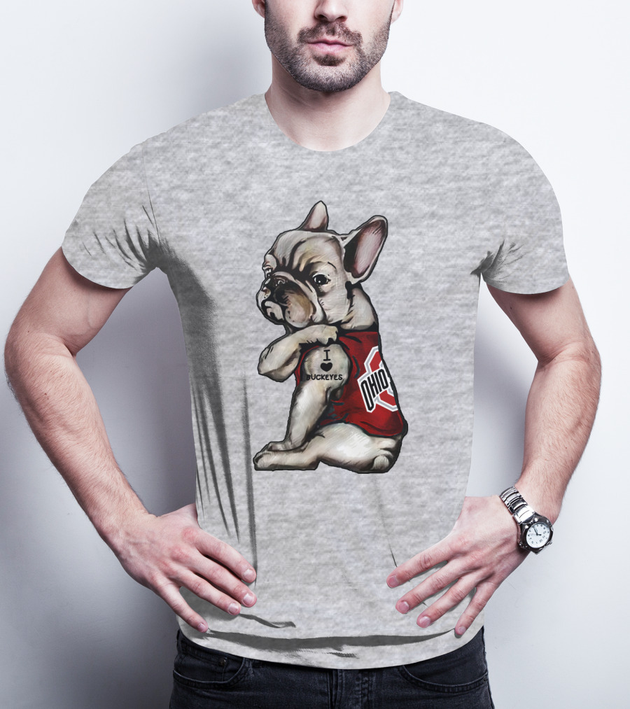 Ohio Bulldog I Love Buckeyes OSU T-Shirt