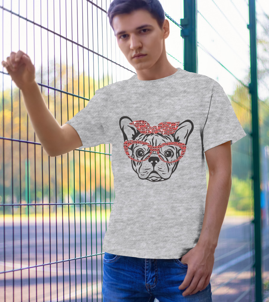 Mississippi State Bulldogs Bulldog With Bow And Glasses T-Shirt