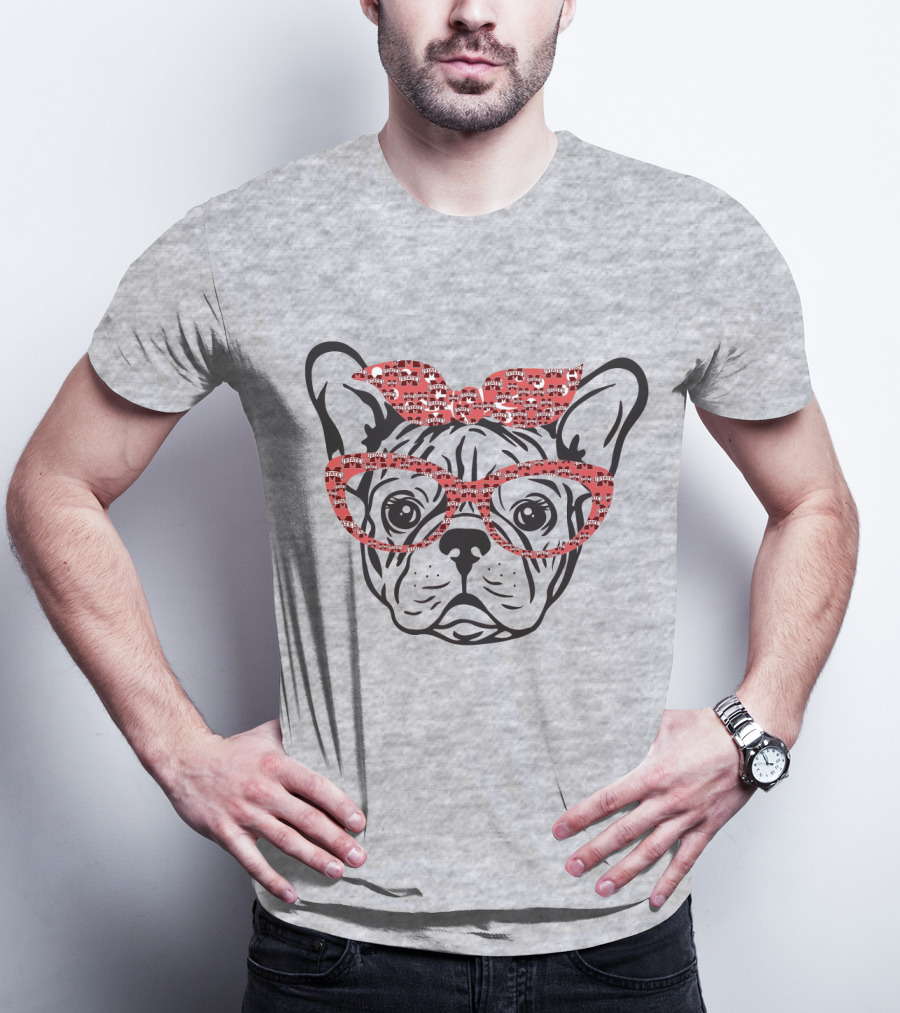 Mississippi State Bulldogs Bulldog With Bow And Glasses T-Shirt