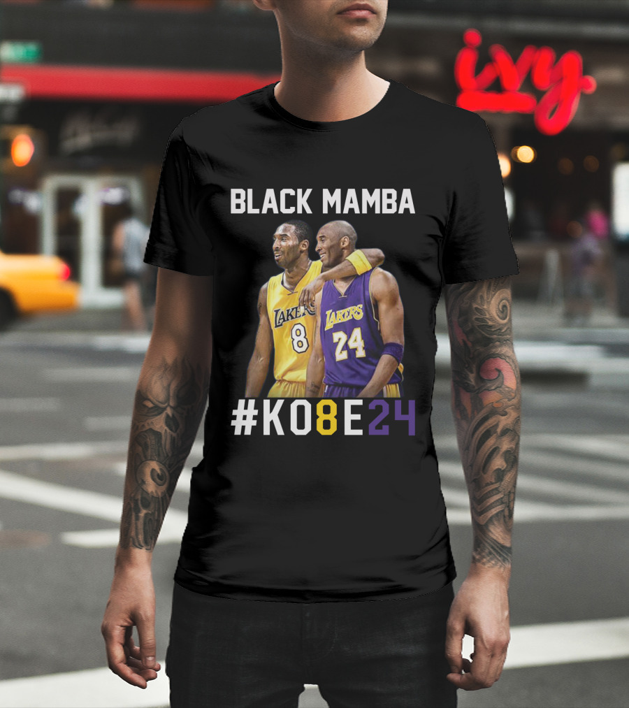 BLACK MAMBA LAKERS KOBE 8 24 T-Shirt
