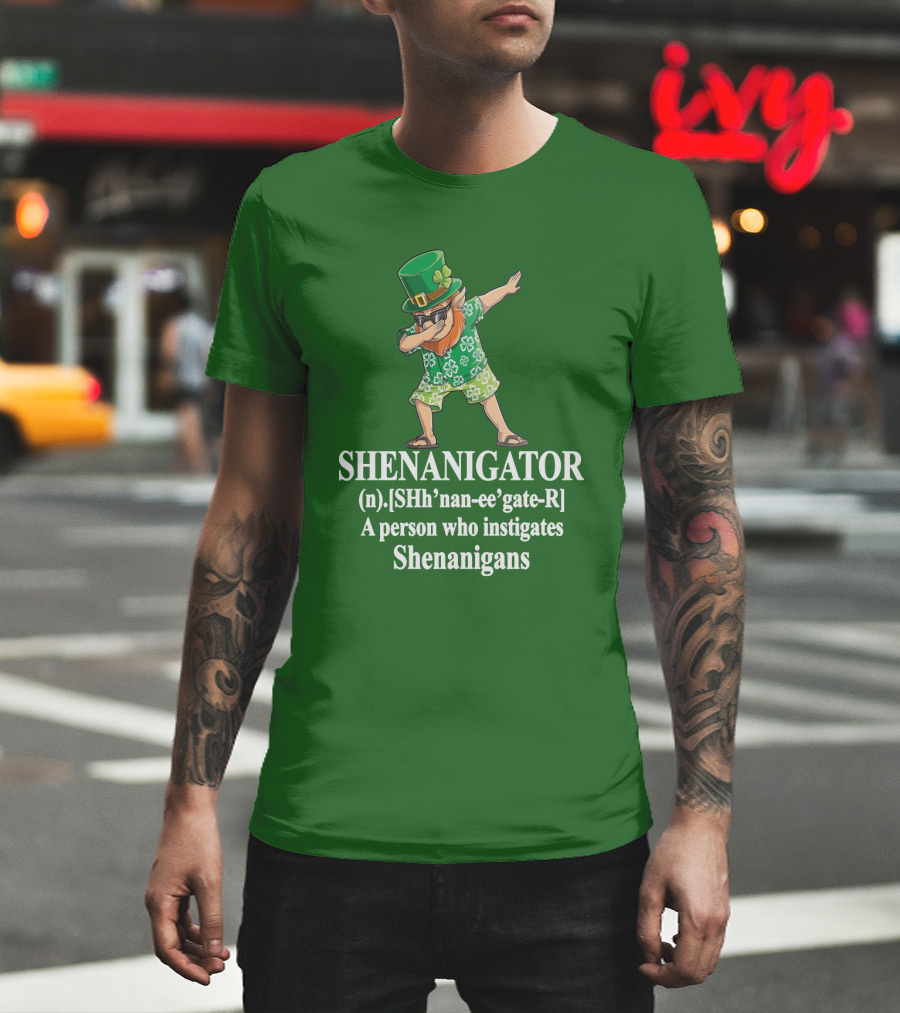 SHENANIGATOR Definition Celtic Inspired Mischief Instigator T-Shirt