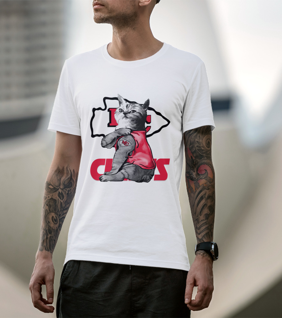 Kansas City Chiefs Cat Lovers T-Shirt