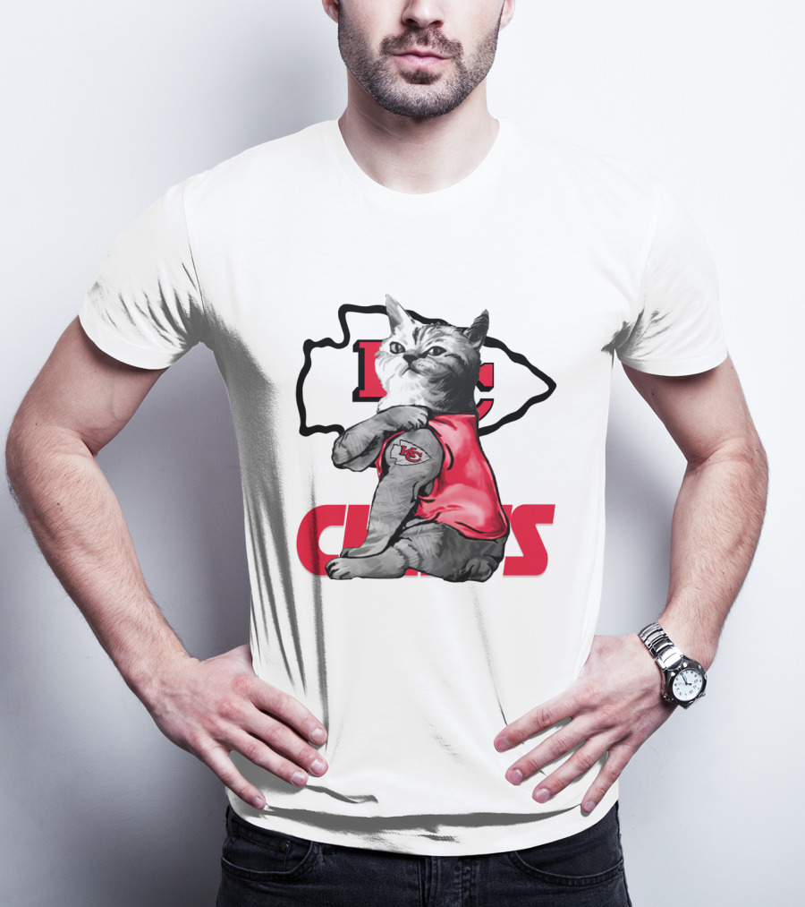 Kansas City Chiefs Cat Lovers T-Shirt