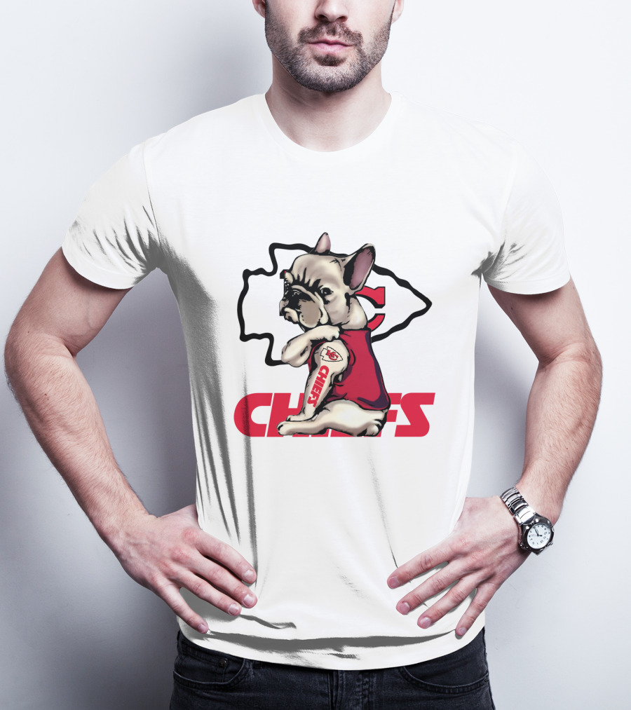 Kansas City Chiefs French Bulldog Fan T-Shirt
