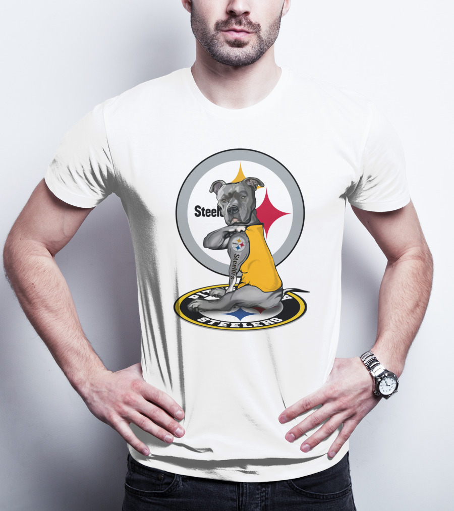 Steelers Pitbull Tattoo Steelers T-Shirt