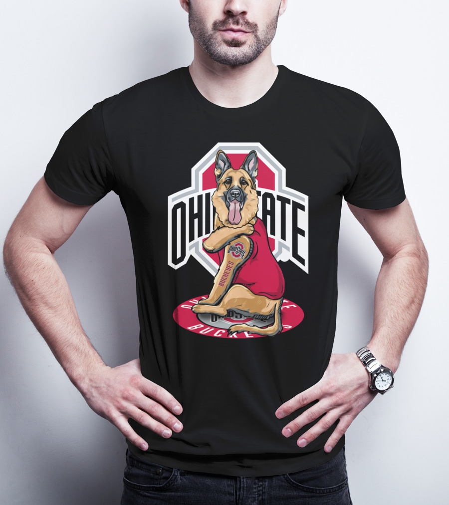 Ohio State Buckeyes German Shepherd T-Shirt