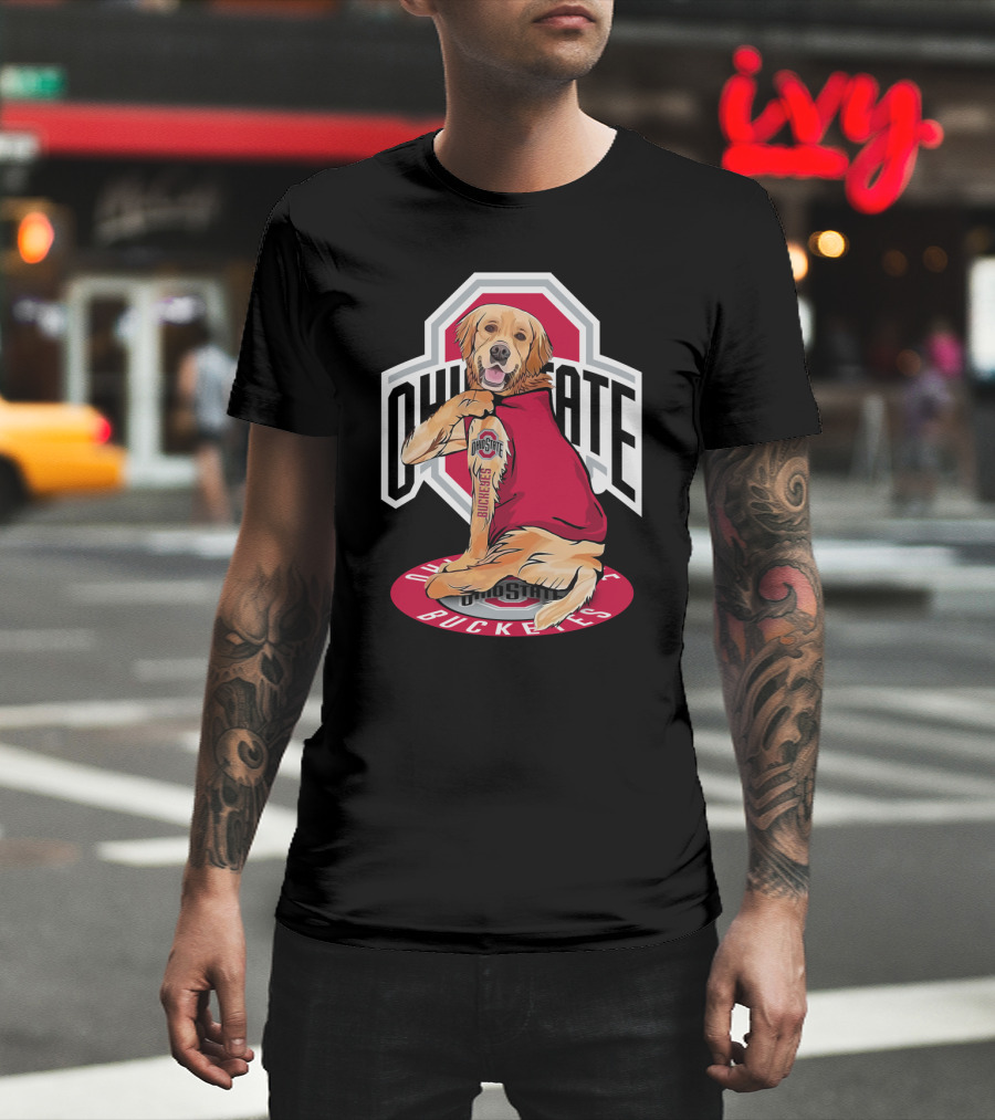 Ohio State Buckeyes Golden Retriever T-Shirt