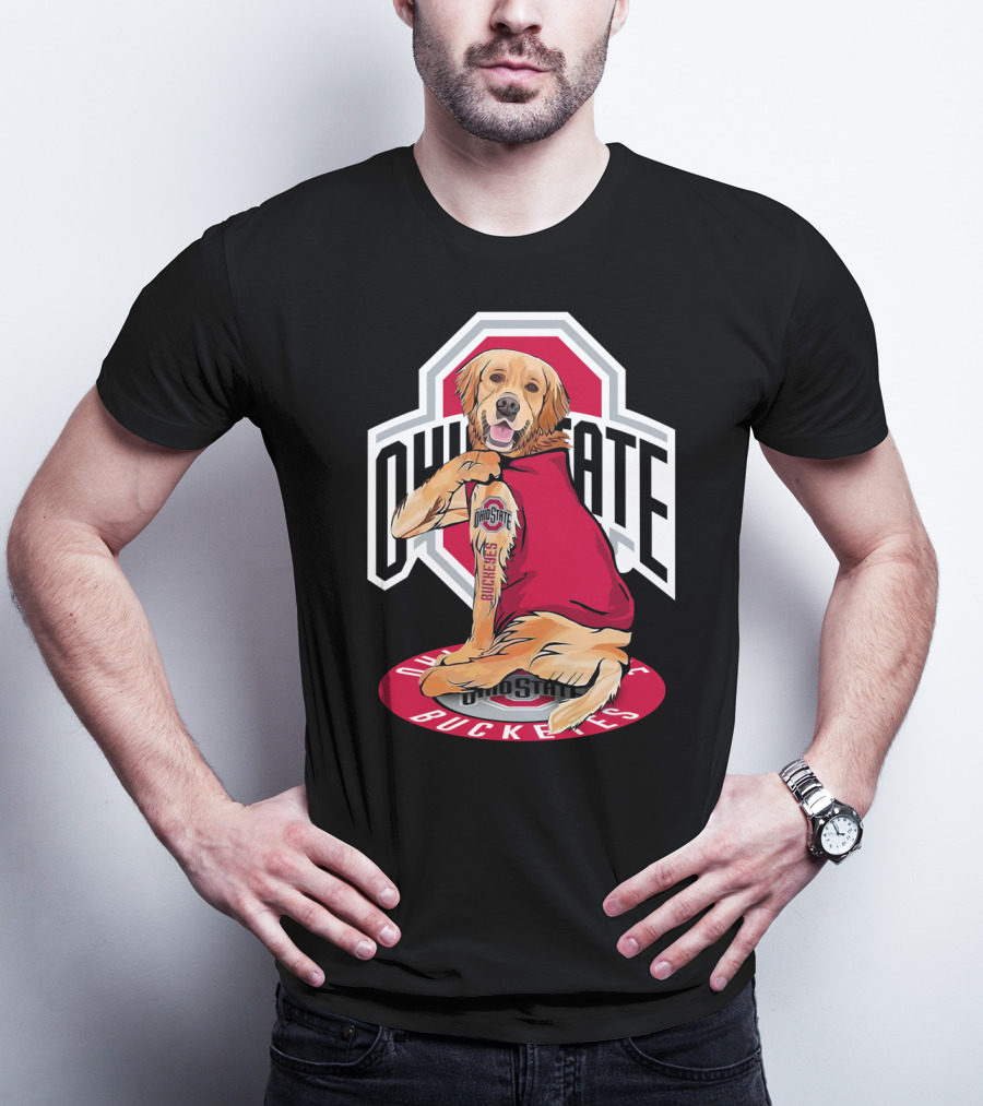 Ohio State Buckeyes Golden Retriever T-Shirt