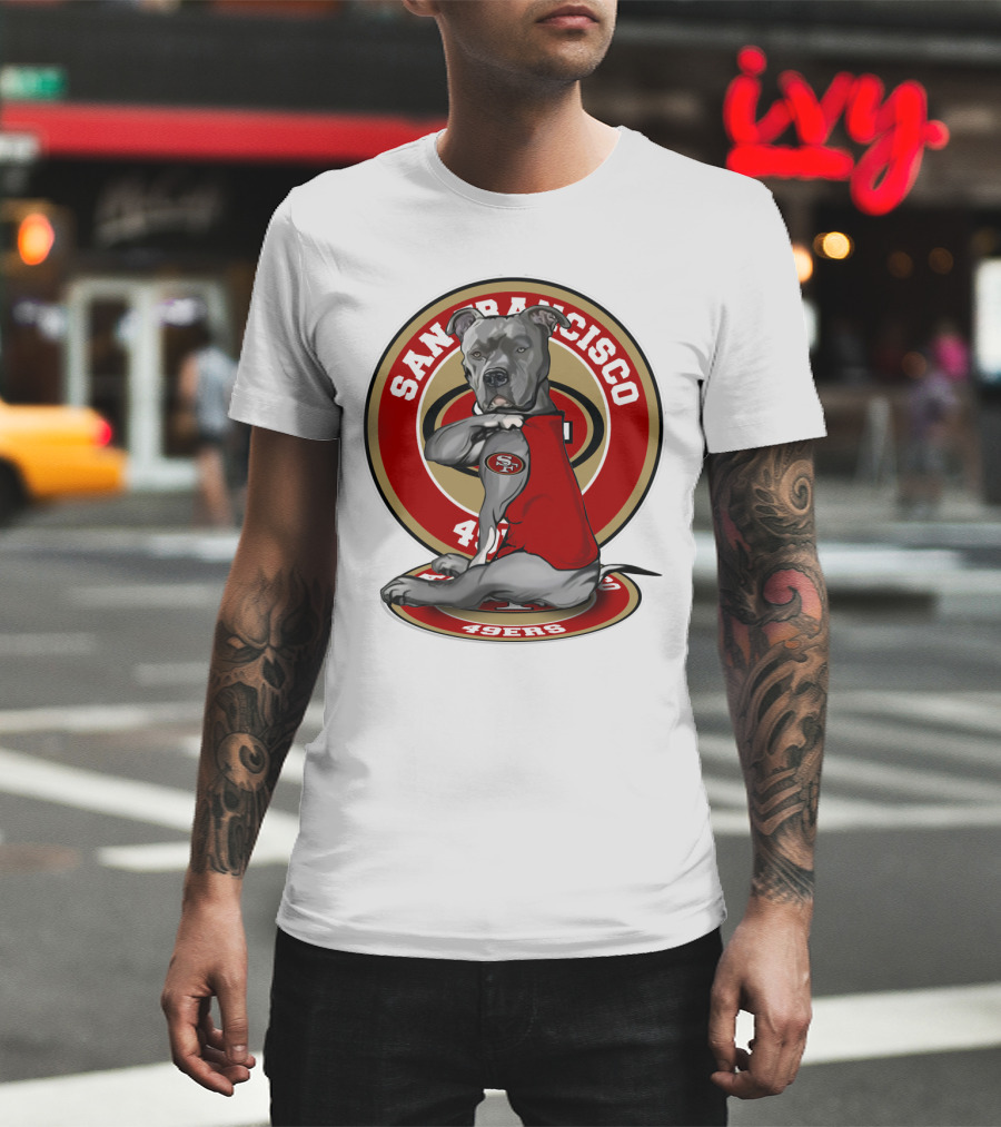 San Francisco 49ers Pitbull Nfl Team Spirit T-Shirt