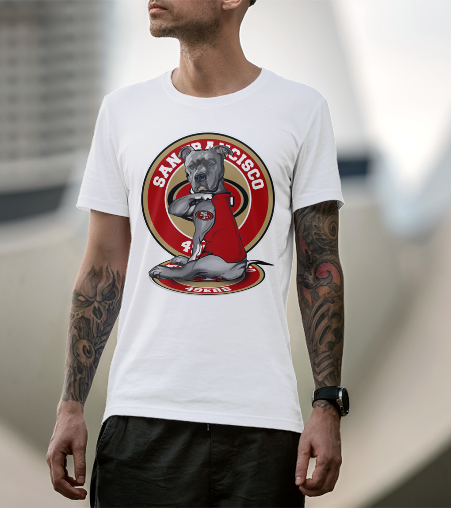 San Francisco 49ers Pitbull Nfl Team Spirit T-Shirt