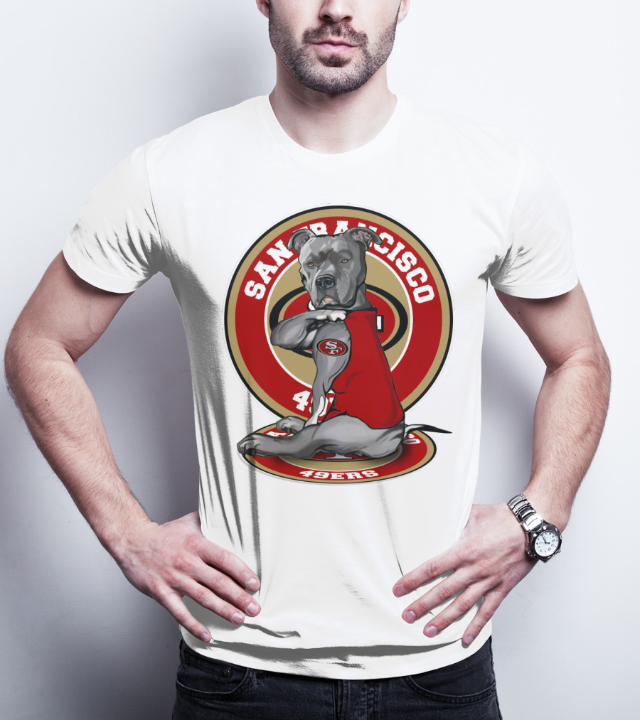 San Francisco 49ers Pitbull Nfl Team Spirit T-Shirt