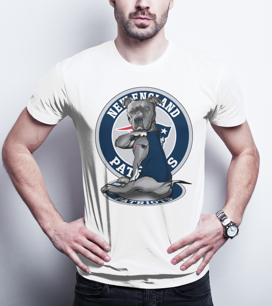 New England Patriots Pitbull Fan T-Shirt