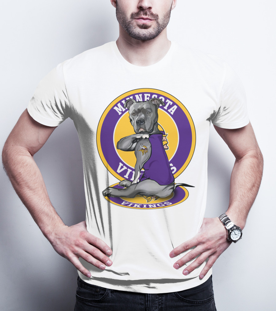 Minnesota Vikings Pitbull T-Shirt