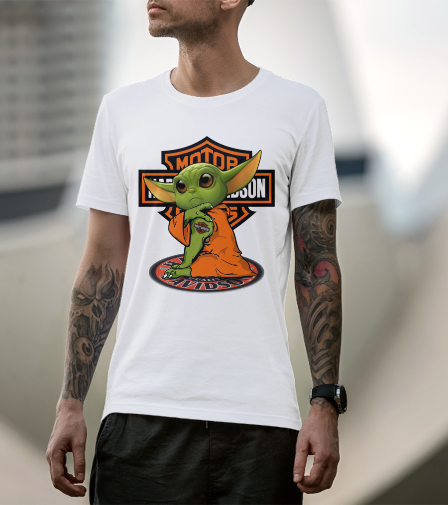Harley Davidson Yoda Motorcycles T-Shirt